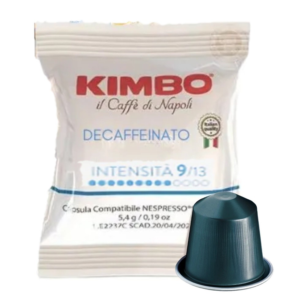 Kimbo Decaf Coffee Capsules Compatible With Nespresso Creamy | eBay