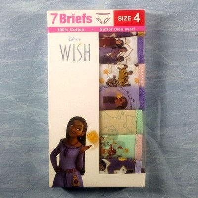 Handcraft Disney Wish Girls 100% Combed Cotton Briefs 7pk - size 4 | eBay