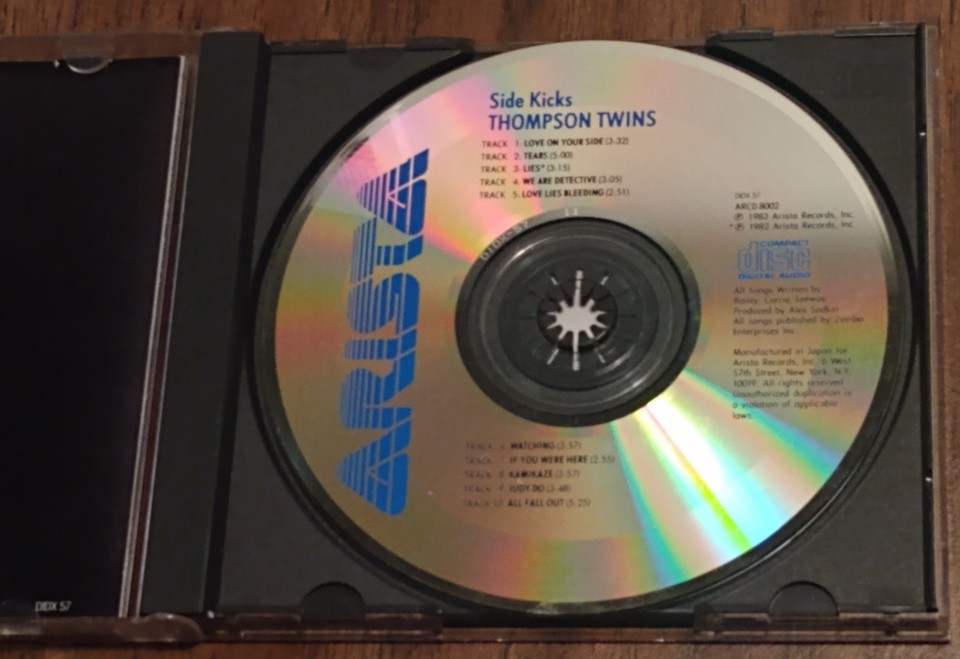Thompson Twins - Side Kicks *RARE Early Japan Press CD* 1983 target era ...