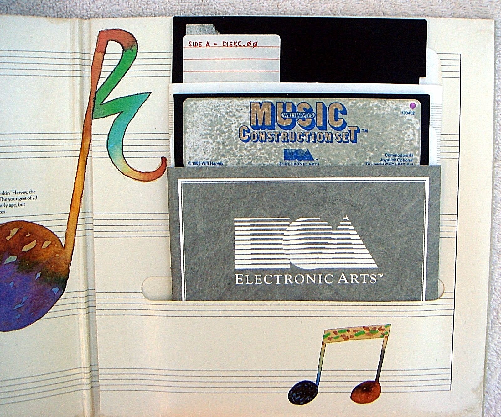 Will Harvey's Music Construction Set (Commodore 64/128, 1983) for sale ...