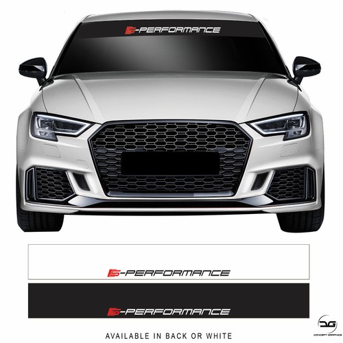 S Performance Car Windscreen Sunstrip Banner Fits Audi A1 A3 A4 S Line ...