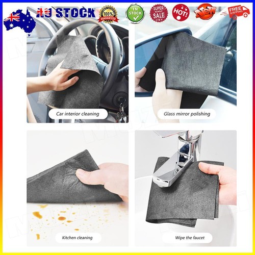 Window Glass Cleaning Cloth No Trace Microfiber Absorbent Washing Rags ...