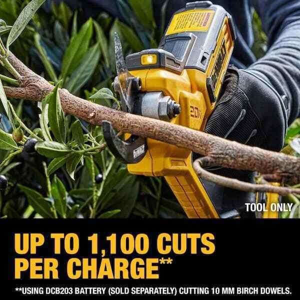 DEWALT DCPR320B 20V MAX Cordless Battery Powered Pruner Coated Blade ...