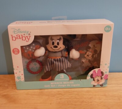 Disney Baby 3 Piece Minnie Mouse Halloween Gift Set Plush Rattle ...