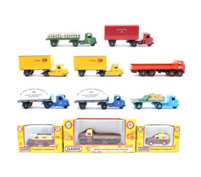 POCKETBOND/ CORGI '1:76' SCALE LOT OF 11 ASSORTED VANS & TRUCKS -LAYOUT ...