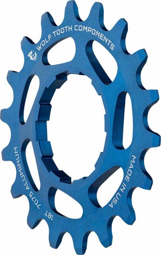 Wolf Tooth Components Single Speed Aluminum Cog 18T Compatible with 3/ ...