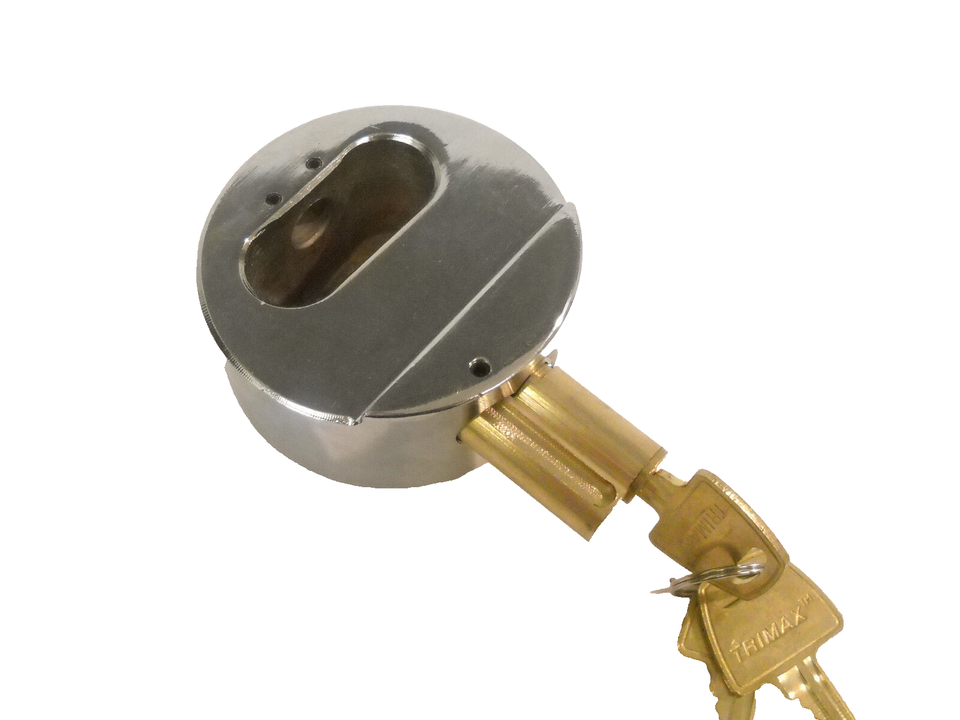 Tri Max Maximum Security Hidden Shackle Puck Lock Keyed Alike Trailer ...
