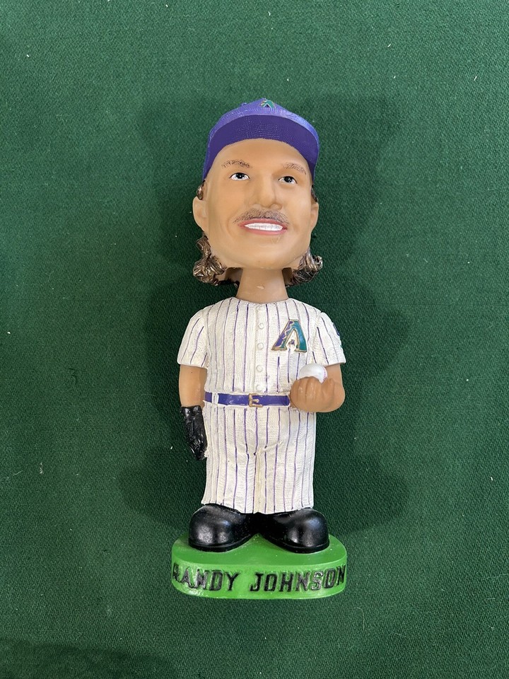 2001 Randy Johnson Diamondbacks World Series Hand Painted Bobble Head ...