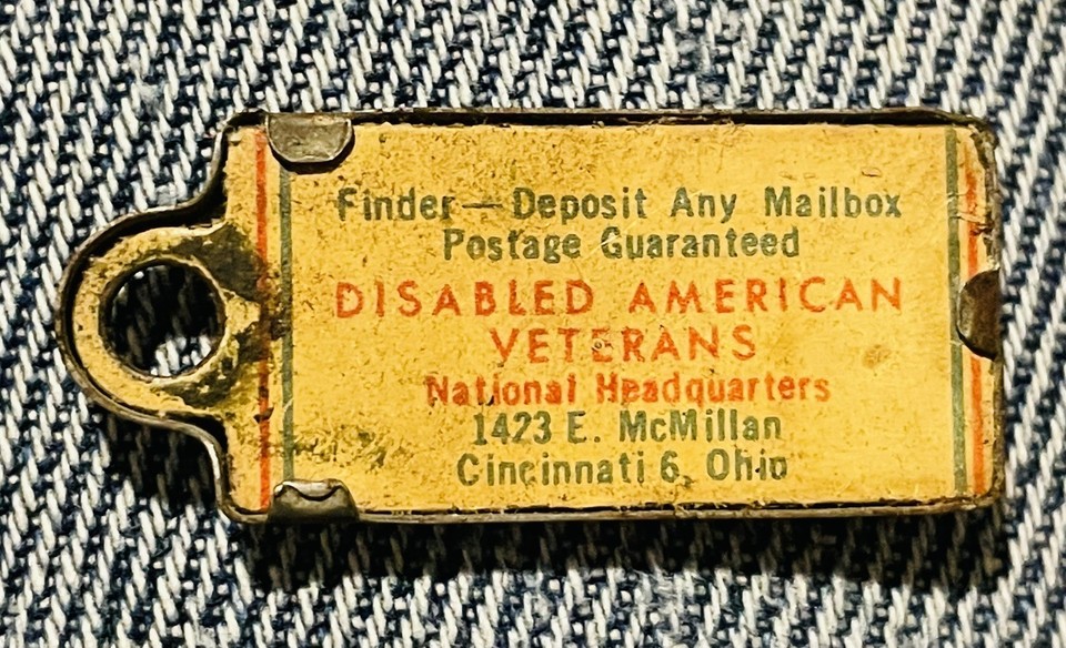 1944 North Carolina DAV Tag Keychain License Plate #533-659 | eBay