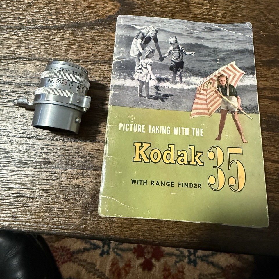 Kodak 35mm Camera Serviced Vintage 1940s 50mm f/5.6 U.S. Made with ...