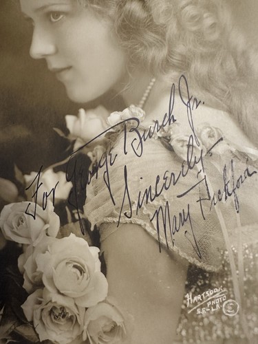 Mary Pickford Autograph Hand Signed Photo Silent Film Star-Rare! | eBay