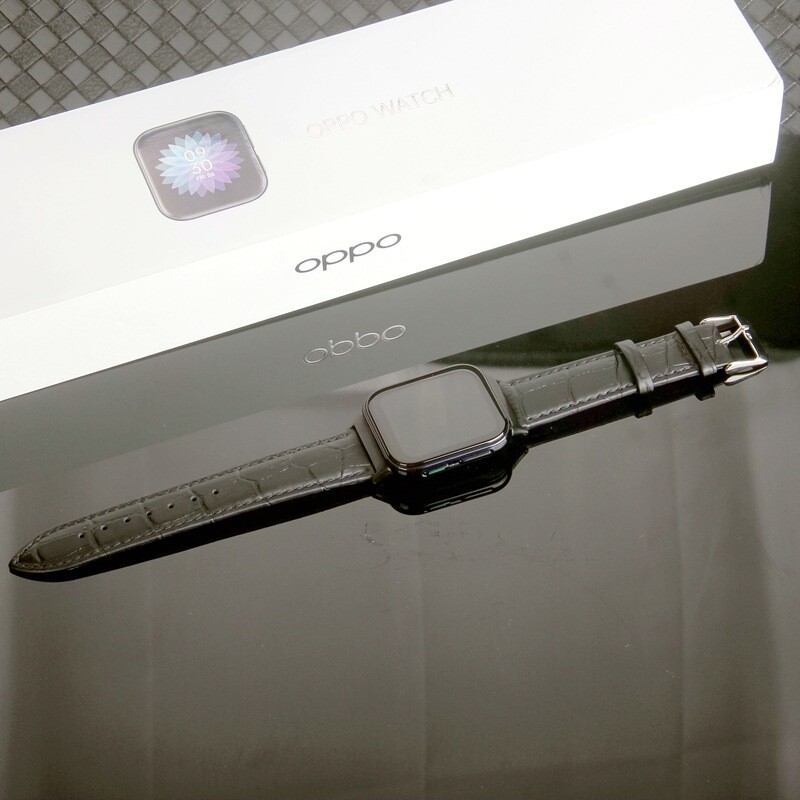 Luxury Genuine Leather Replacement Wristband Strap For Oppo Watch 2/1 ...