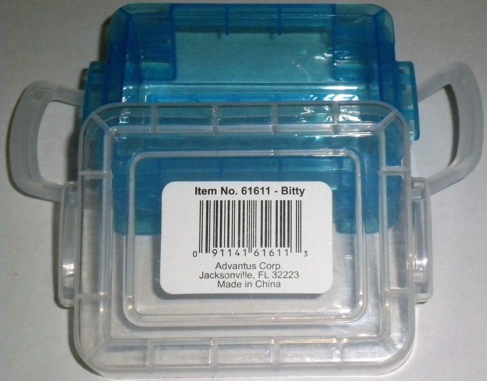 Super Stacker 3" x 2.5" x 1.25" Bitty Blue Box Locking Lid Cropper ...