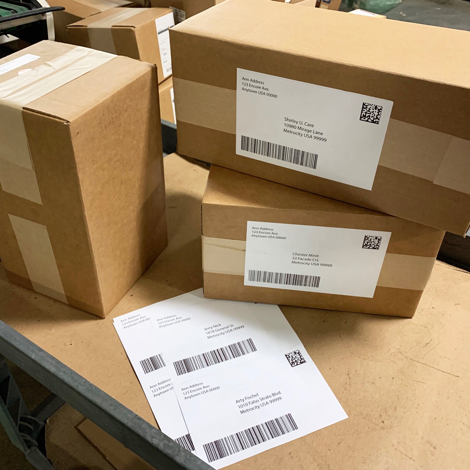 100 Address Labels Laser / Ink Jet USPS Click N Ship - 8.5 x 5.5 **26 ...