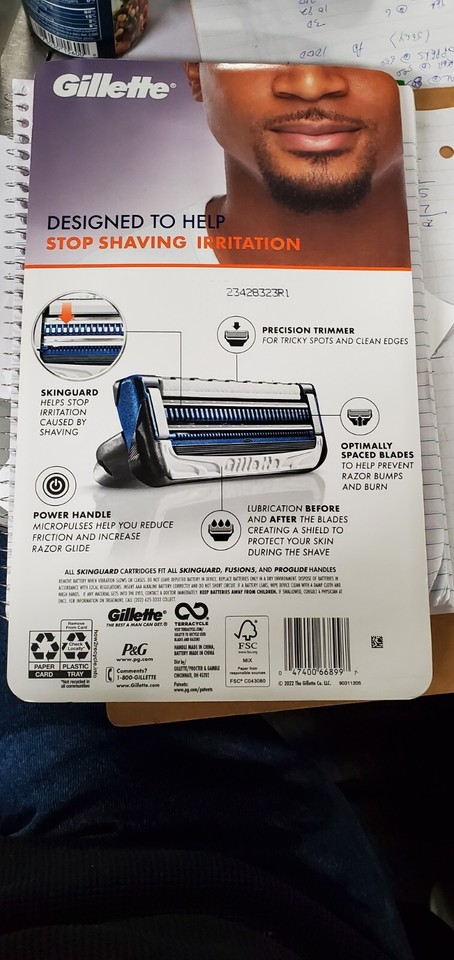 Gillette SkinGuard Power Men's Razor Handle + 13 Blade Refills | eBay