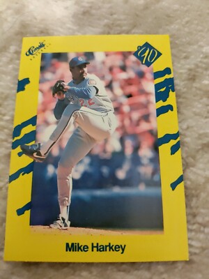 1990 Classic Yellow Baseball Card #T47 Mike Harkey | eBay