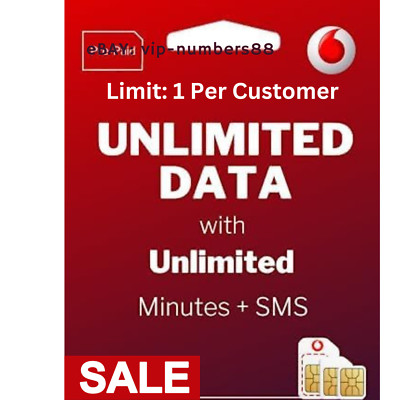 New OFFICIAL UK VODAFONE Pay As You Go Plus Sim Card-DATA & Call PAYG ...