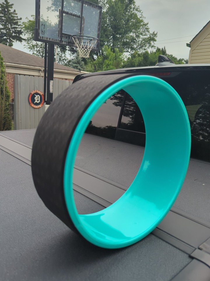 REEHUT Yoga Wheel Foam Back Roller for Pain Backbend Therapy Large 12.6 ...