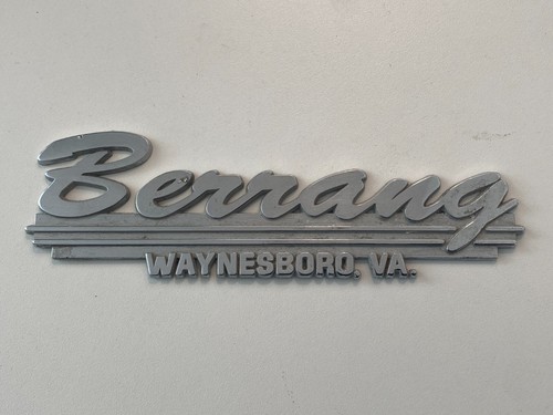 Vintage Berrang Dodge Jeep Waynesboro Virginia Metal Dealer Badge ...
