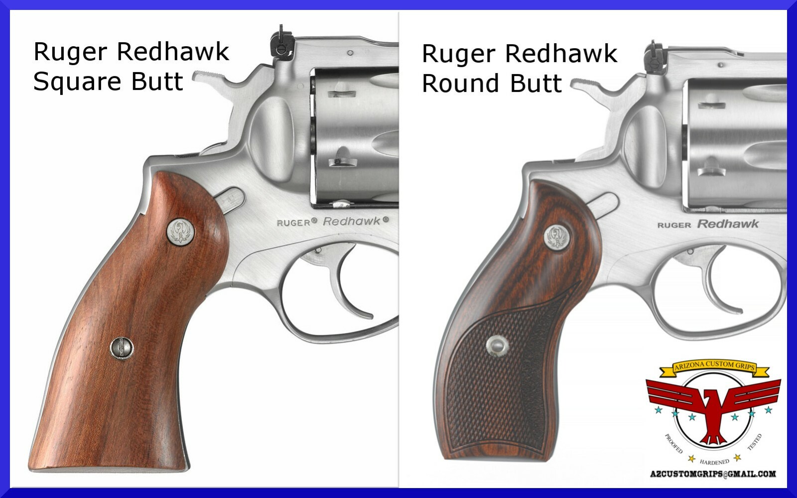 RUGER REDHAWK ROUND BUTT MAGNA-TUSK™ IVORY GRIPS ~ SERPENTINE ...