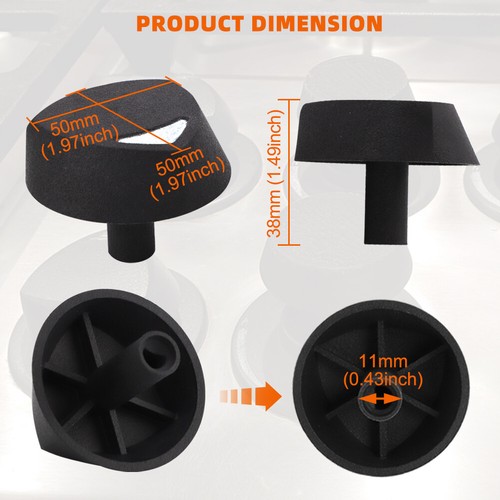 5PCS Upgraded Stove Knob For Dacor 72731 Replacement For Gas Cooktop ...