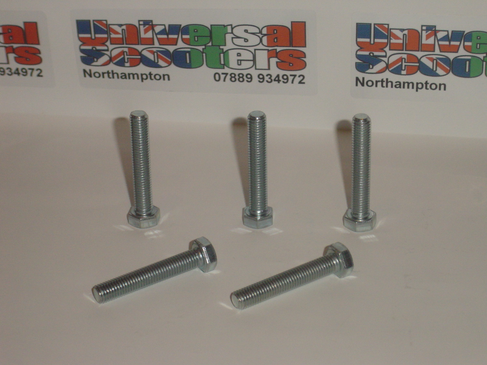 M7x40 Bolts, 7mm Metric Thread 40mm long x5 bolts - Zinc Plated | eBay