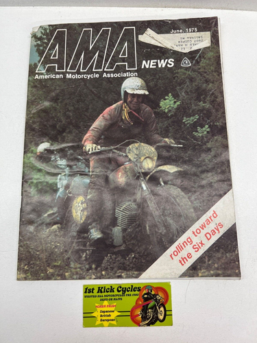 AMA MOTORCYCLIST MAGAZINE JUNE 1975 SIX DAYS ENDURO VINTAGE | eBay