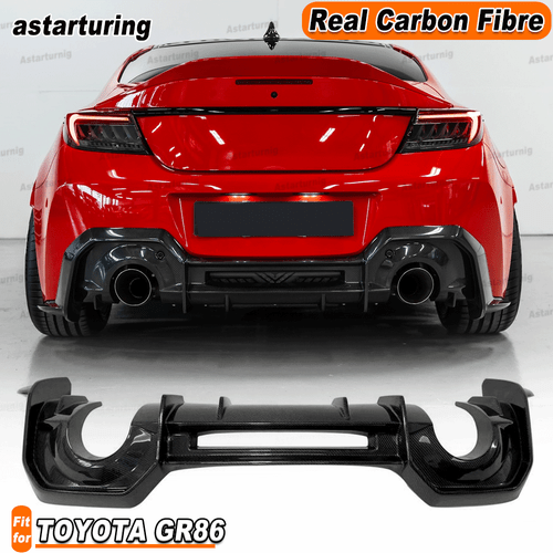 REAL Carbon Fiber Rear Lip Diffuser Fit for Toyota GR86 ZN8 Subaru BRZ ...