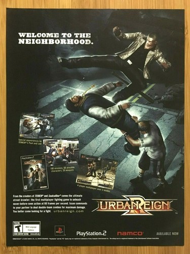 Urban Reign PS2 Playstation 2 2005 Vintage Print Ad/Poster Official ...