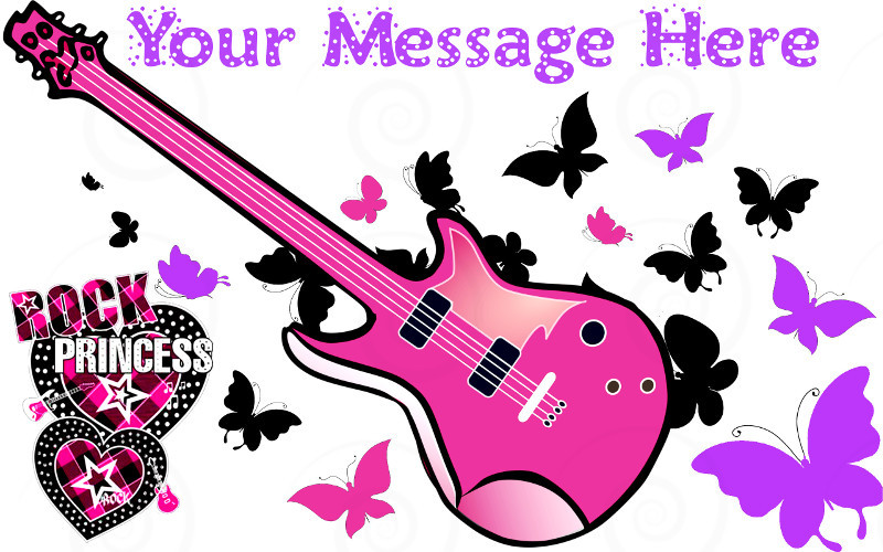 ROCKSTAR PRINCESS Image Edible cake topper decoration | eBay