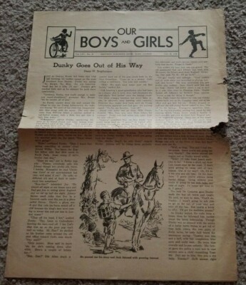 1938 OUR BOYS AND GIRLS Brethren Publishing House Elgin Illinois ...
