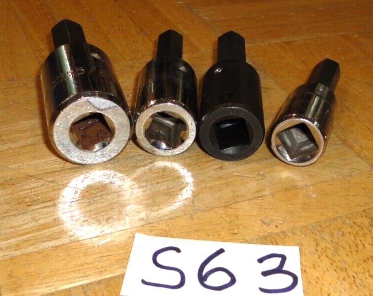 PROTO TOOLS PROFESSIONAL 4 PIECE 1/2 DRIVE METRIC & SAE. HEX SOCKET ...