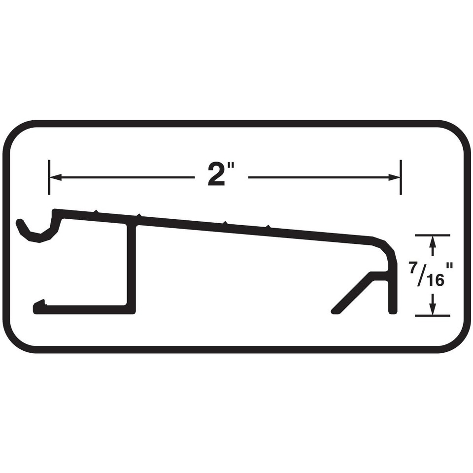 67106 36 in. Mill Aluminum Snap-on Sill Threshold Extender | eBay