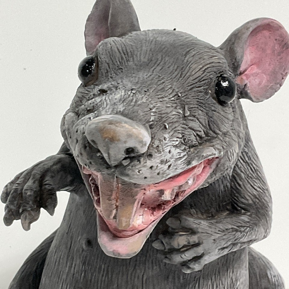 Halloween Prop Large Ugly 12 in Heavy Rubber, Black Rat, Scary, Horror ...