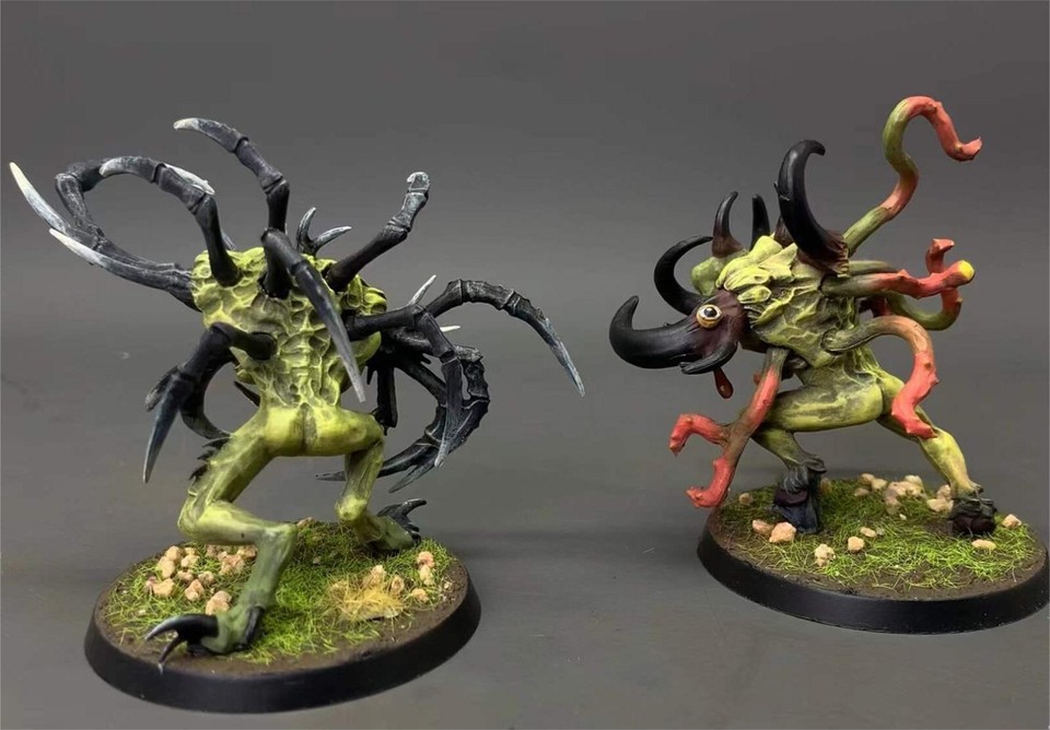Warhammer Age of Sigmar Beasts Of Chaos Chaos Spawn army Painted Games ...