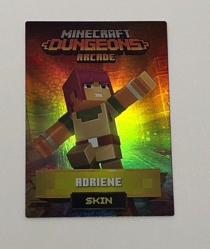 Minecraft Dungeons Arcade: Adriene/Soul Fists ERROR Card (Series 1 FOIL ...