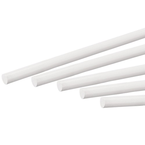 ABS Plastic Rod Round Solid White Bar 4mmx250mm for DIY Model Material ...