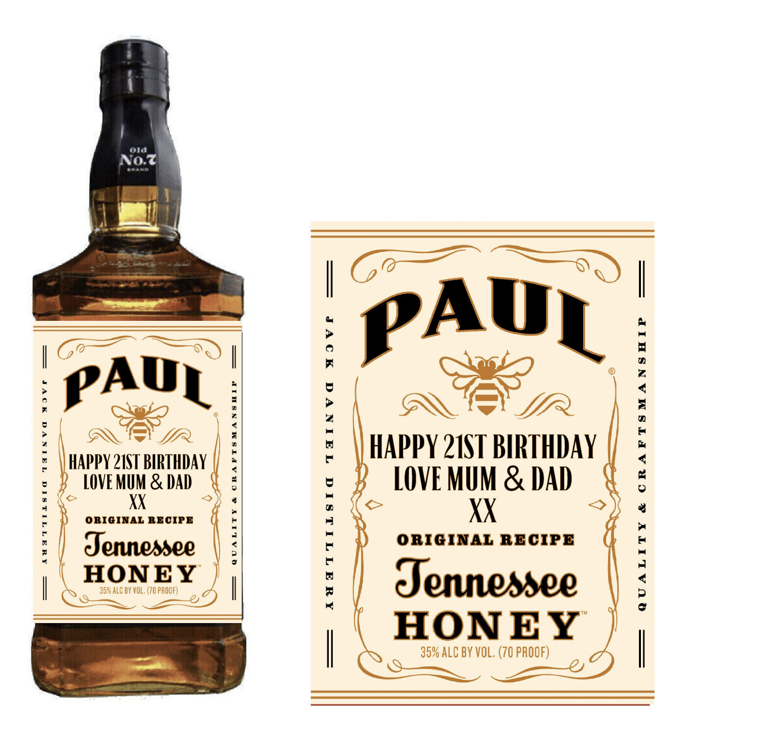 Jack Daniels Honey Label