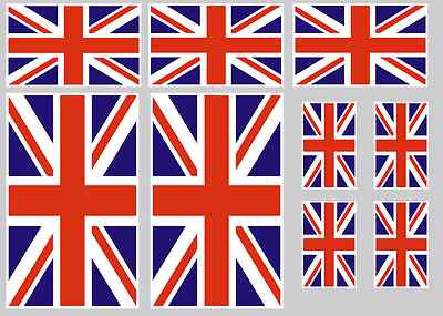 Union Jack decal set 9 quality printed and laminated stickers free ...