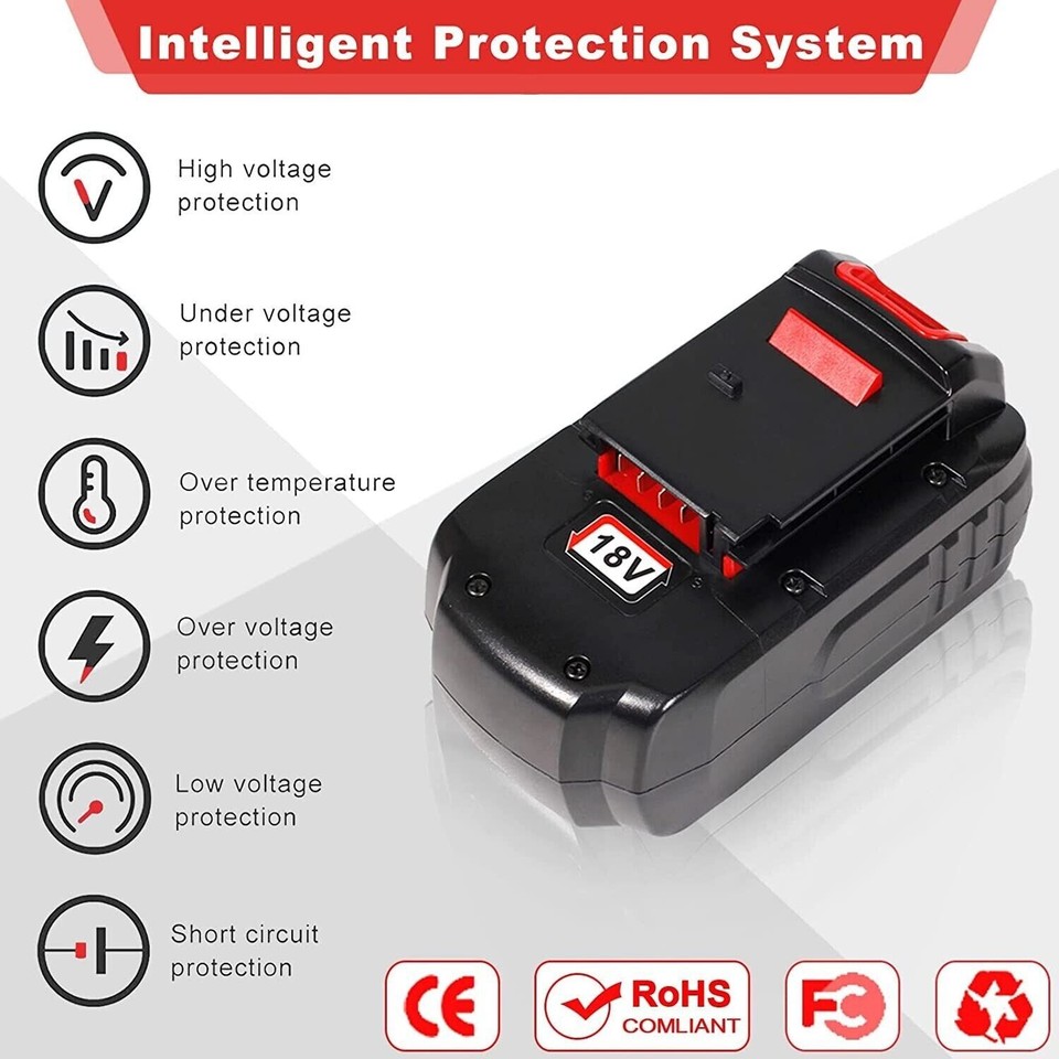 2Pack 18V NiCD Replacement Battery for Porter Cable PC18B 18-Volt ...