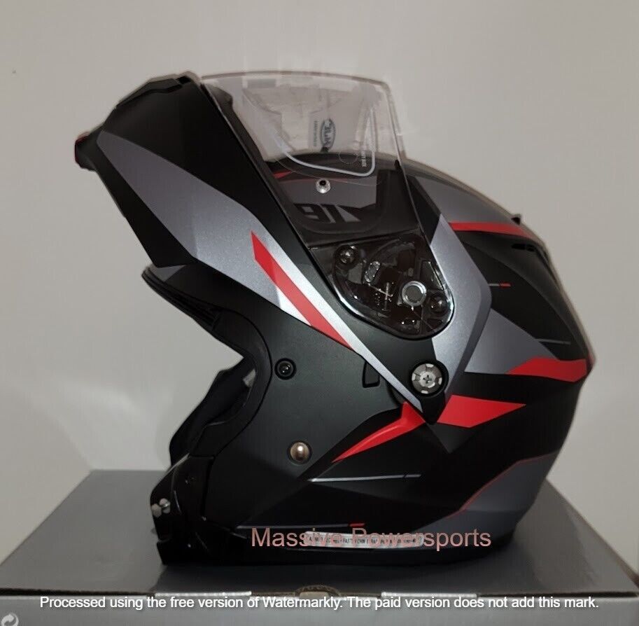 HJC C91 Modular Sunscreen Motorcycle Helmet Karan Red XS S M L XL 2X 3X ...