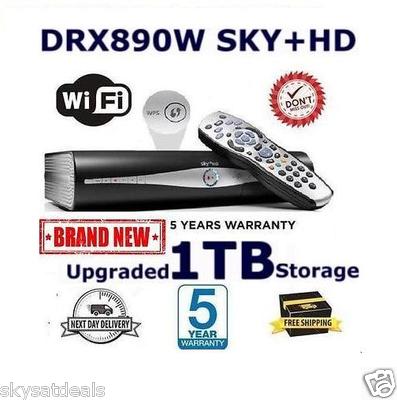 SKY PLUS + HD BOX WIFI - 1TB - SKY AMSTRAD DRX890W BUILT IN WIRELESS ON ...