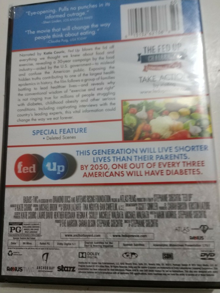 Fed Up [New Sealed DVD] Food Wake Up Call | eBay