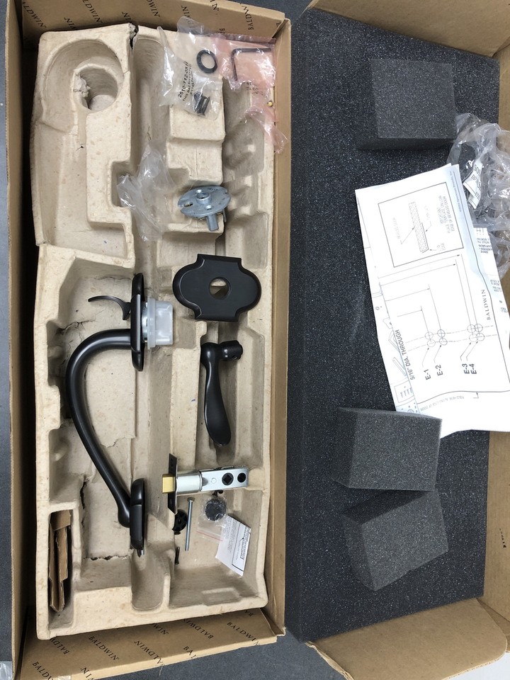 Baldwin Boulder Sectional Entry Handle Set Kit - Venetian Bronze | eBay