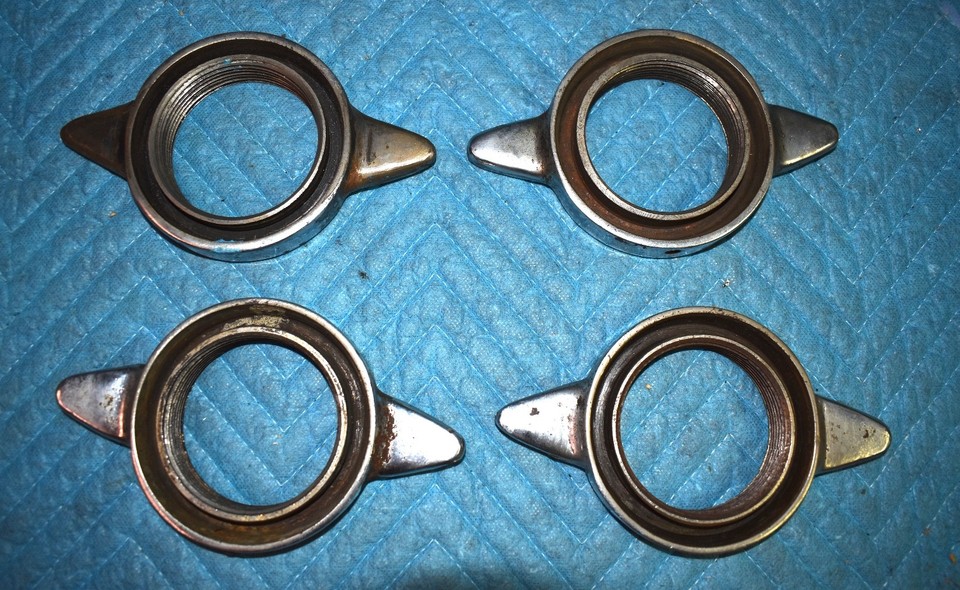 Rudge 62MM Knock Offs Wheel Nuts Antique Vintage Race Car Old Originals ...