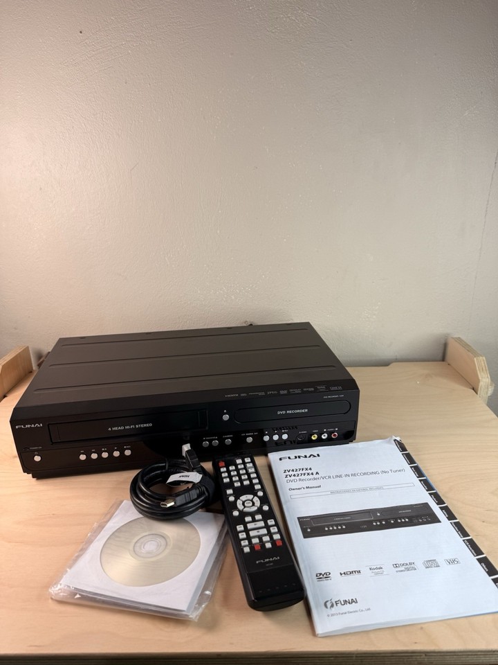 Funai ZV427FX4 DVD Recorder VCR Combo Player VHS Transfer New Open box ...