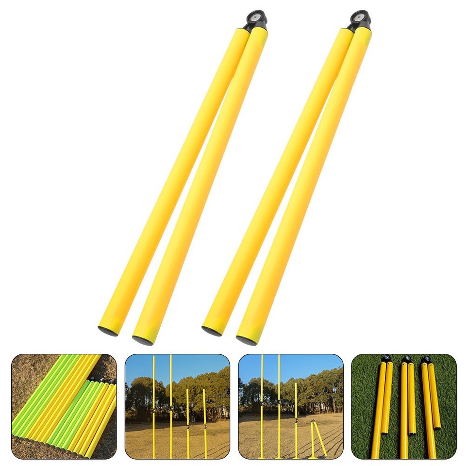 2 Pcs Football Training Poles Soccer Agility Poles Hurdling Equipment ...
