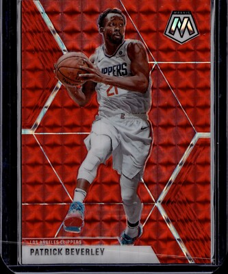 2019-20 Panini Mosaic PATRICK BEVERLEY Red Prizm #88 Los Angeles ...