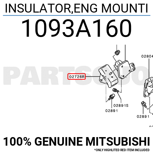 1093A160 Genuine Mitsubishi INSULATOR,ENG MOUNTI | eBay