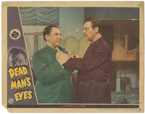 DEAD MAN'S EYES 1944 Lon Chaney Jr. Thomas Gomez 11x14 LOBBY CARD Noah ...